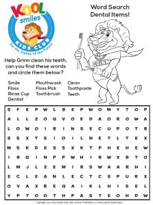 Download Dental Activity Sheets & Lessons | Kool Smiles Kids Club